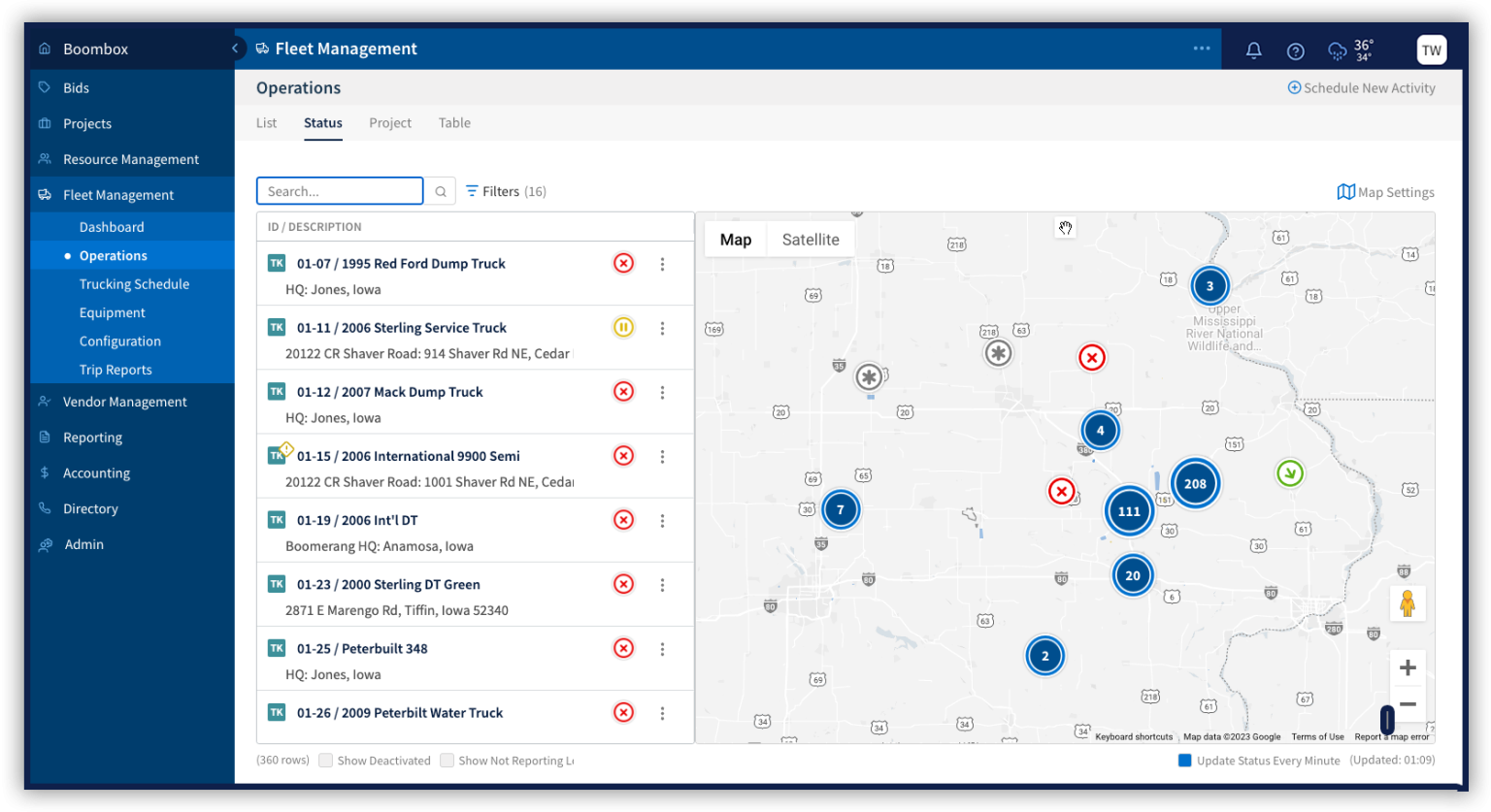Fleet Management - Construction Management - Track Your Equipment ...
